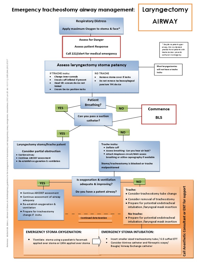 Laryngectomy Airway: Emergency Tracheostomy Airway Management | PDF ...