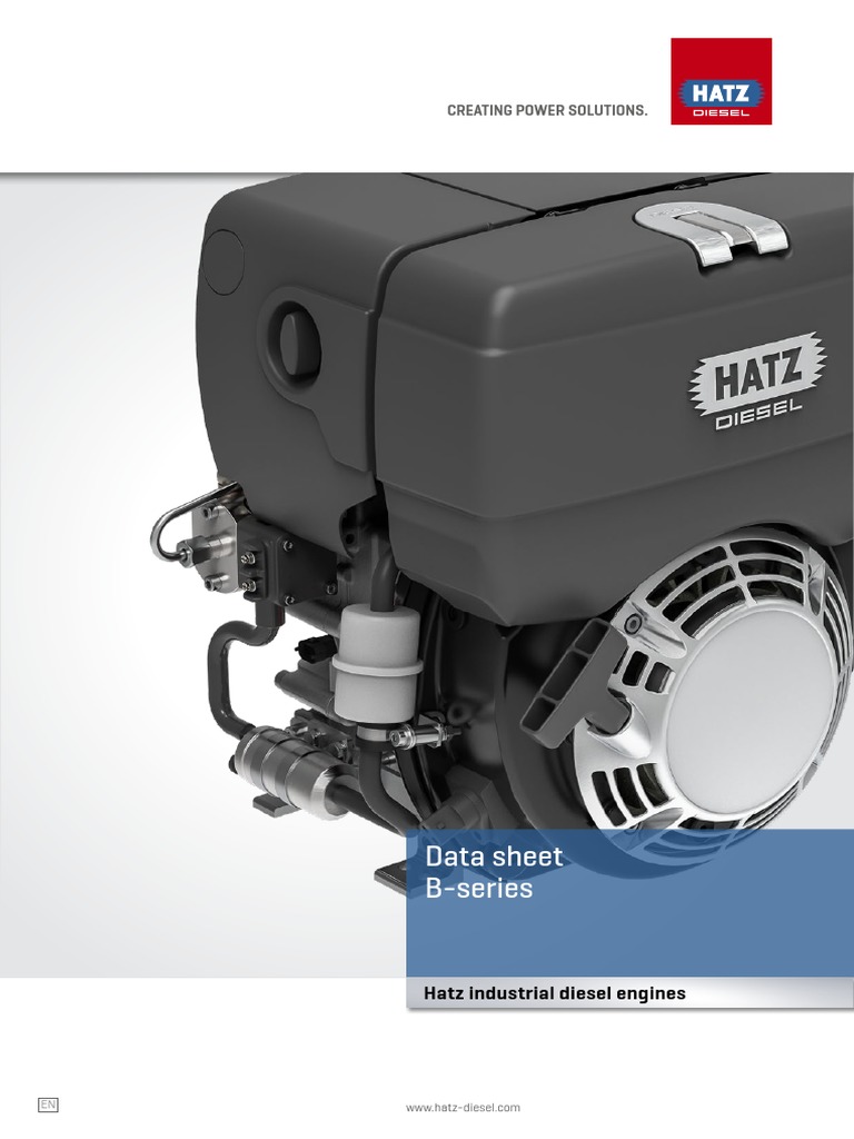 Hatz Diesel B Series Brochure | PDF | Diesel Engine | Vehicles