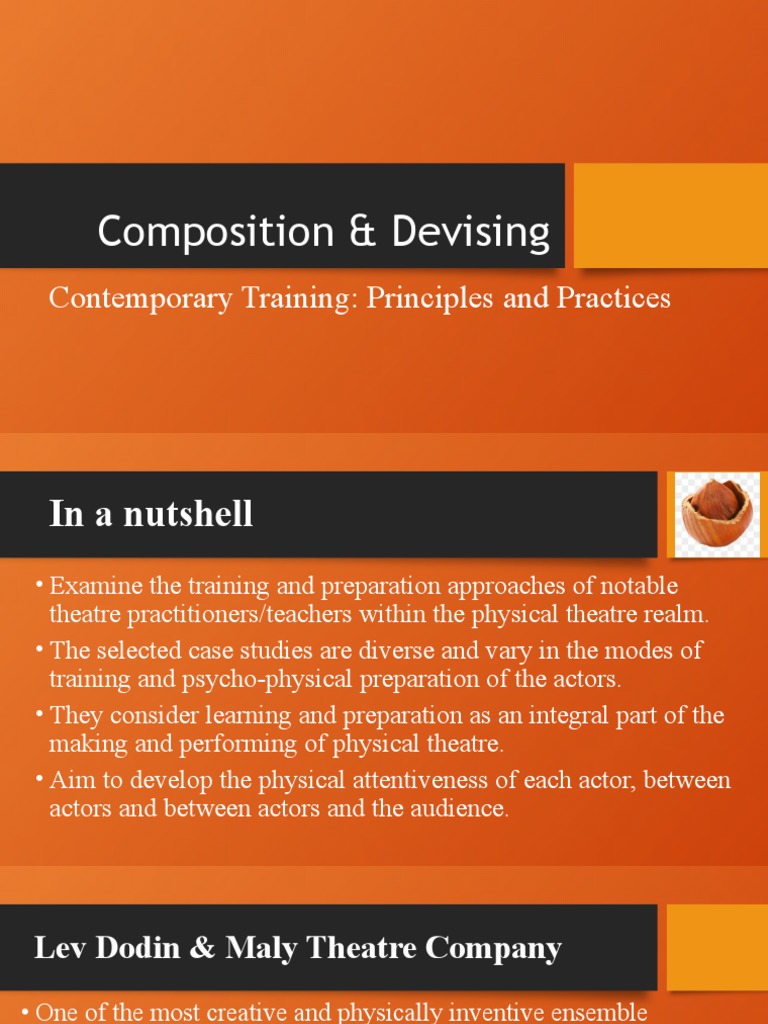 THEA153 Lecture Composition & Devising | PDF | Theatre | Performing Arts
