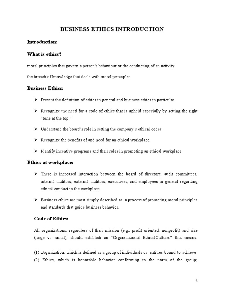 BECG | PDF | Business Ethics | Audit