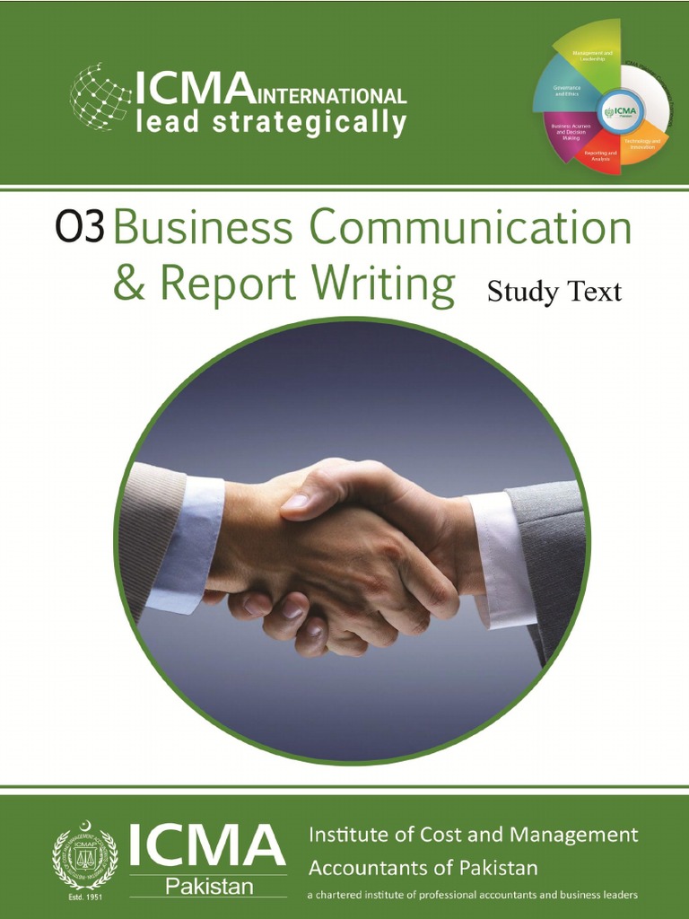O3 - Business Communication and Report Writing (Study Text) | PDF ...
