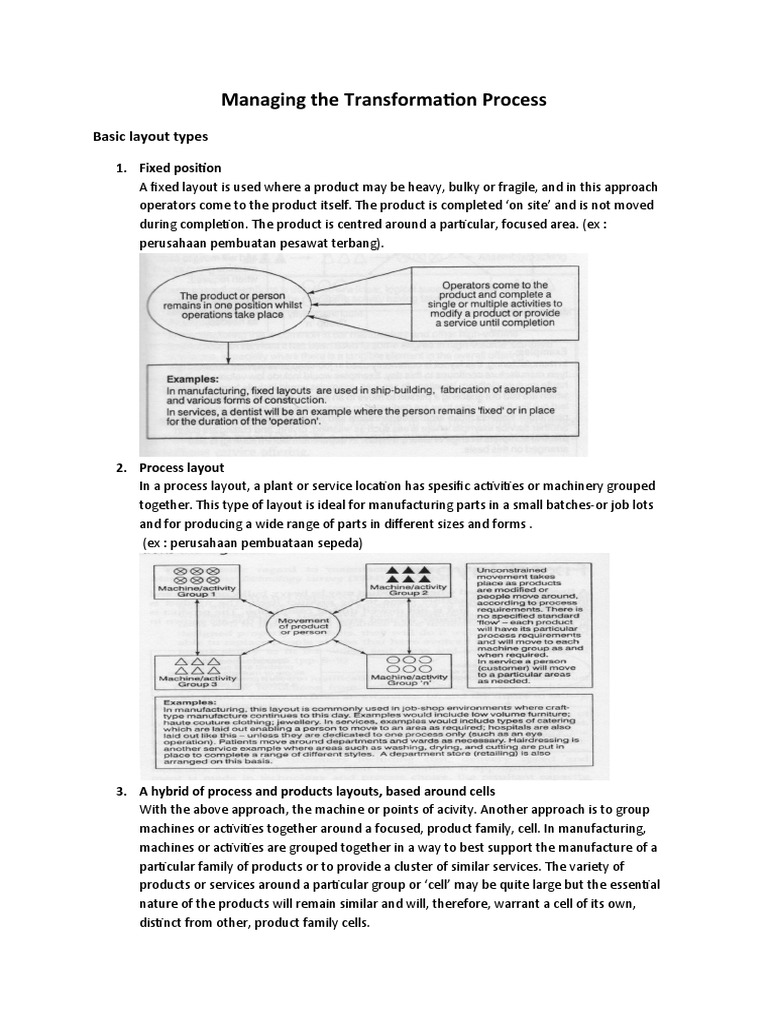 Managing The Transformation Process | PDF | Factors Of Production ...