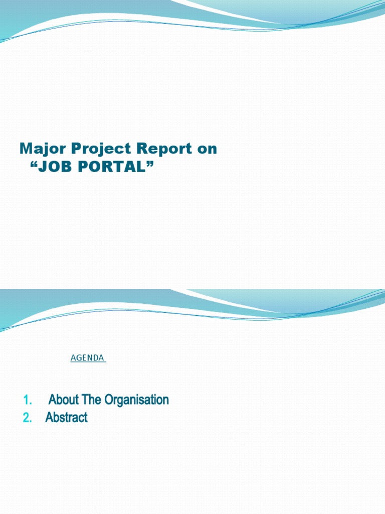 Job Portal Project Report Overview | PDF | Career & Growth | Computers