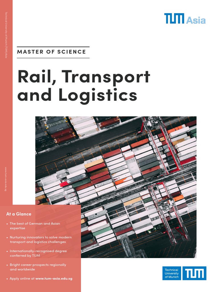 TUMAsia MSC RailTransportLogistics November-2020 Low-Res | PDF | Transport | Logistics