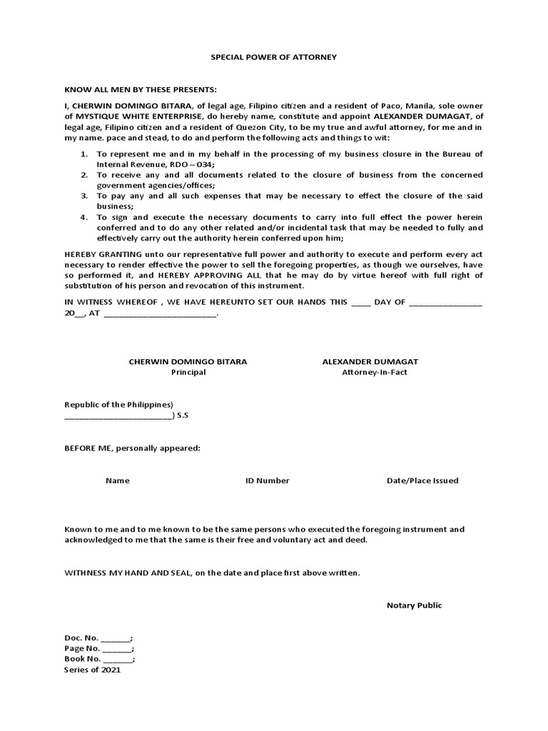 SPA Business Closure | PDF