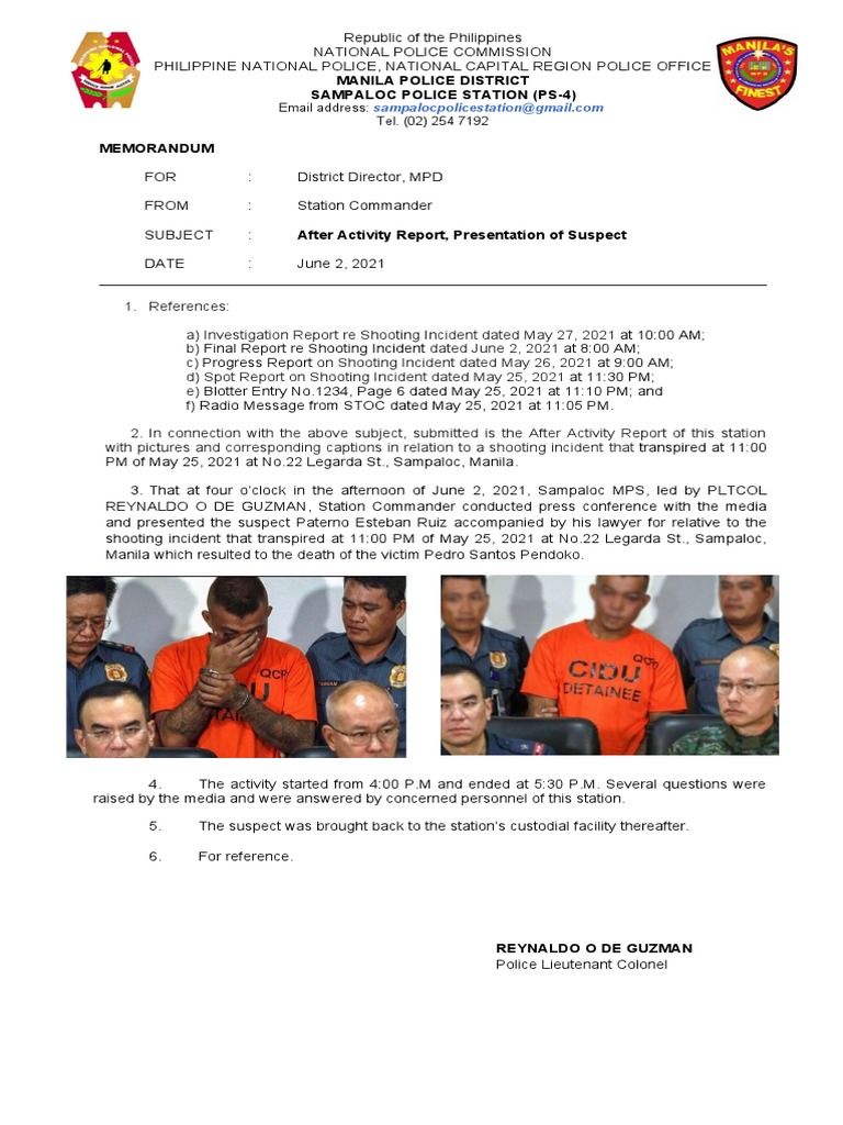 After Activity Report GROUP 2 | PDF | Crime & Violence | Crime Thriller