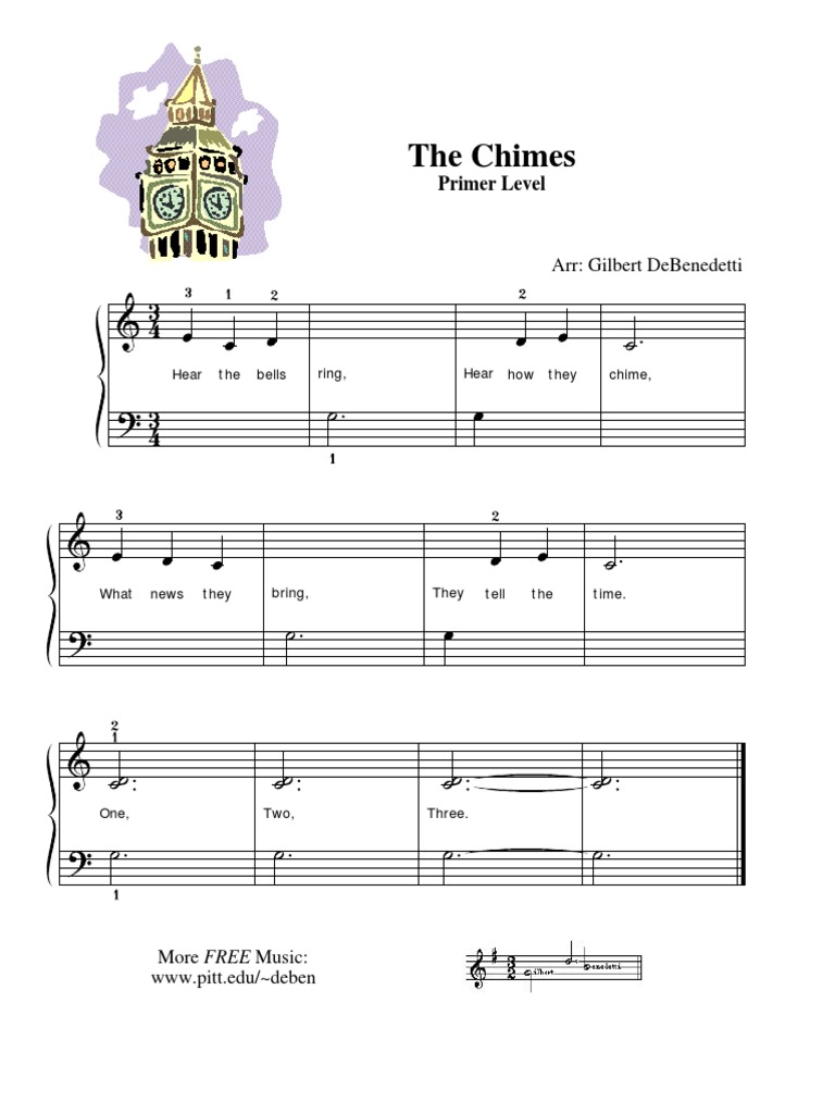 The Chimes Primer Level Bell Song Arrangement | PDF