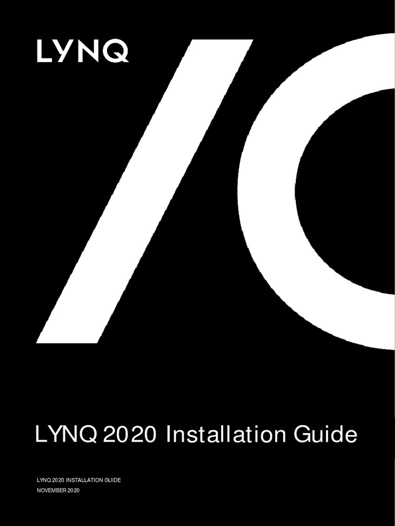 LYNQ 2020 Installation Guide | Download Free PDF | World Wide Web ...