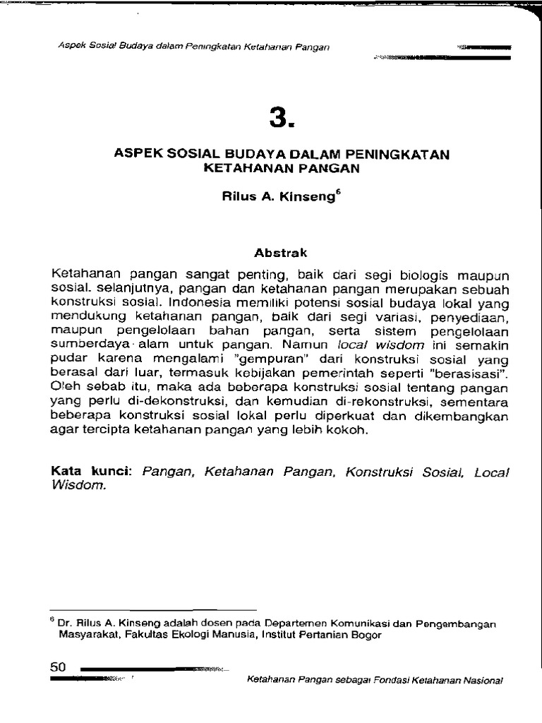 Rilus A. Kinseng | PDF