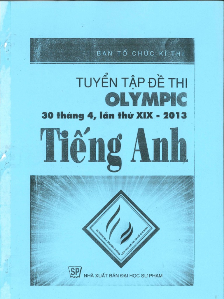 Tuyen Tap de Thi Olympic 2013 Mon Tieng Anh | PDF