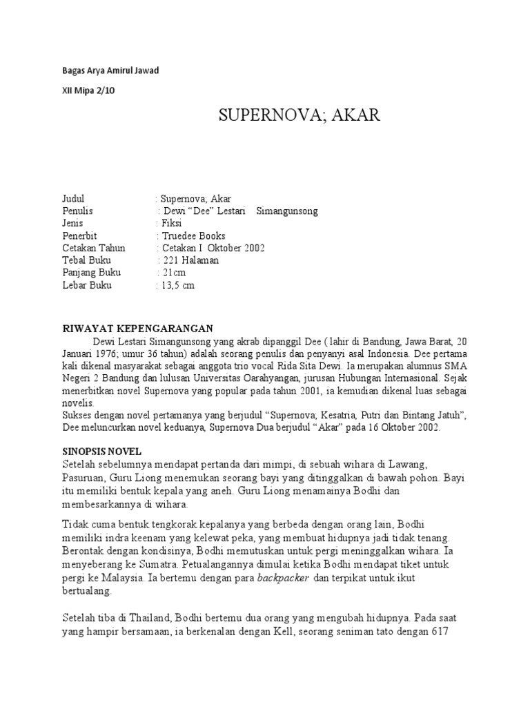 Supernova Dee Lestari | PDF
