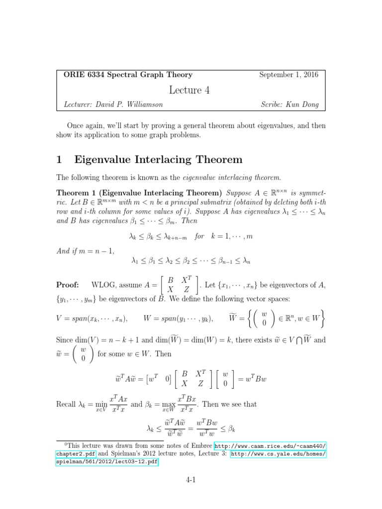 N×N M×M 1 N 1 M | PDF | Vertex (Graph Theory) | Eigenvalues And Eigenvectors