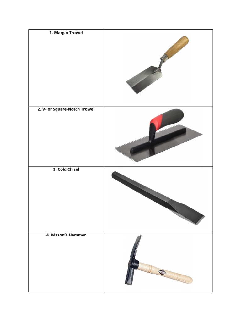 Masonry Tools | PDF