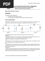 Expt No 7 Thevenin's Theorem Using LTspice - 1 | PDF | Voltage | Electrical Network