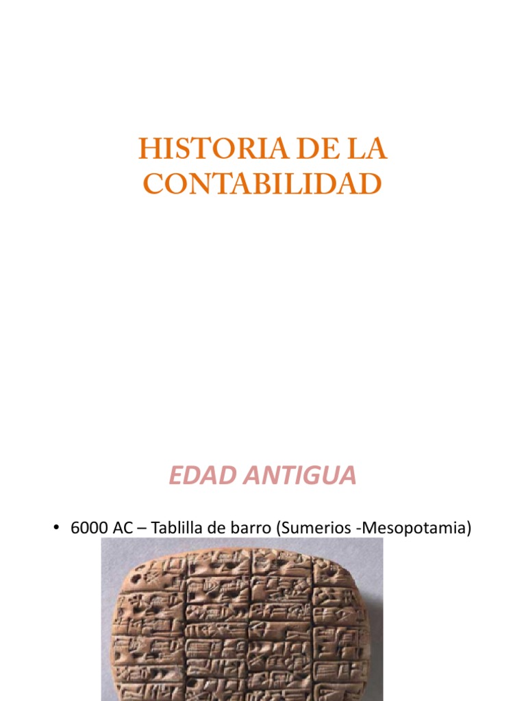 Historia de la Contabilidad Antigua | PDF