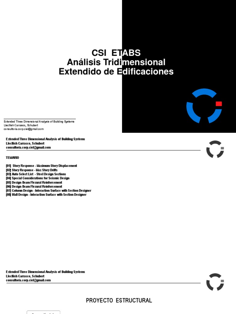 Etabs Esencial | PDF | Ingeniería estructural | Materiales