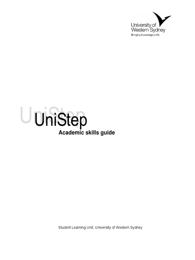 E-Book - UniStep Business Academic Skills Guide 2007 | PDF | Lecture ...