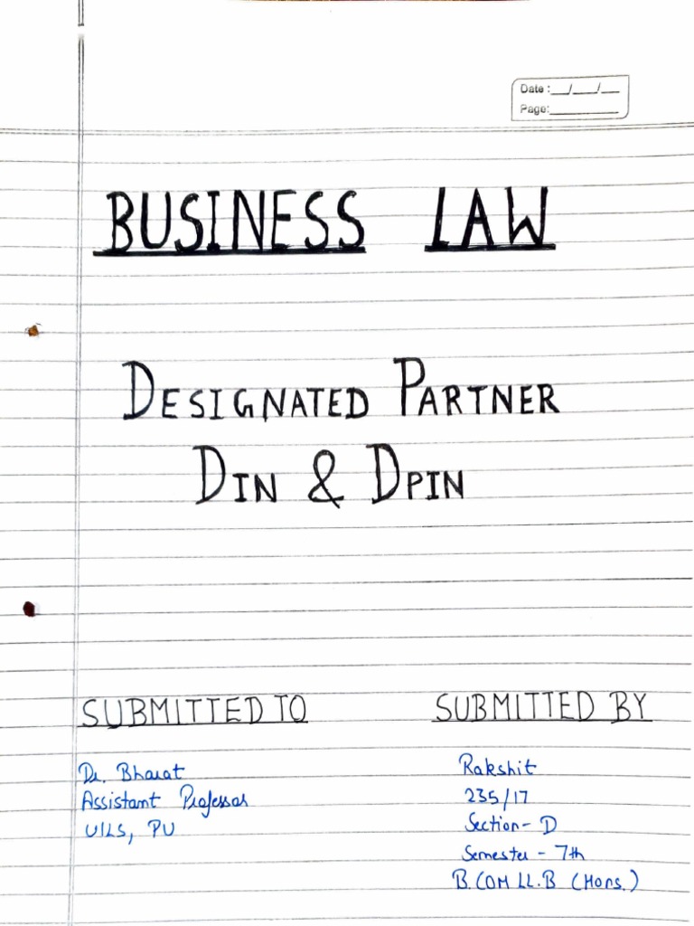 Business Law Project | PDF | Legal Concepts | Business