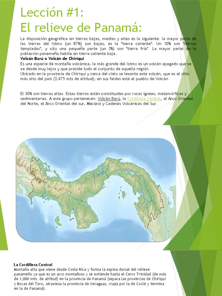 Lección 1 El Relieve de Panamá | PDF