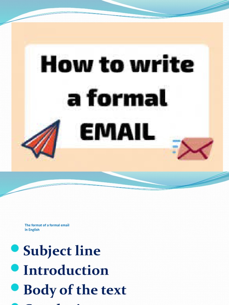 How To Write A Formal Email | PDF