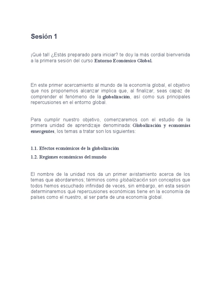 Regiones Economicas | PDF | Globalización | México