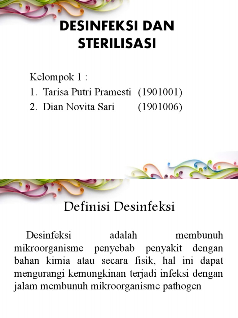 Panduan Desinfeksi dan Sterilisasi | PDF