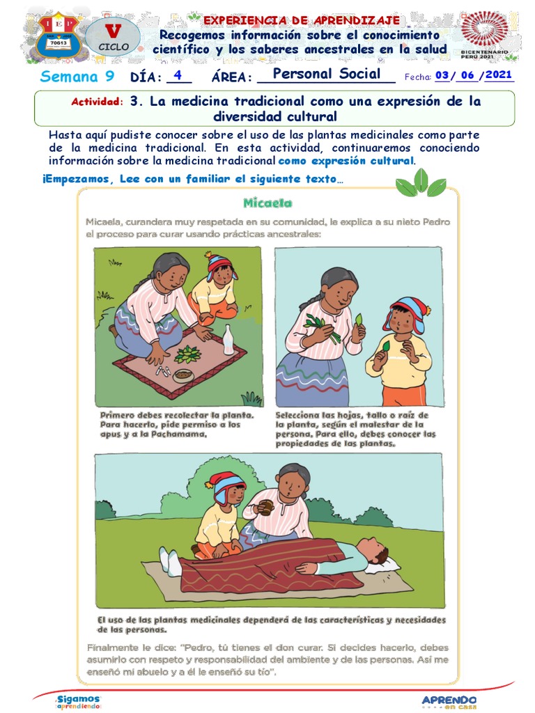 Semana 9-Dia 4 La Medicina Tradicional Como Una Expresión de La ...