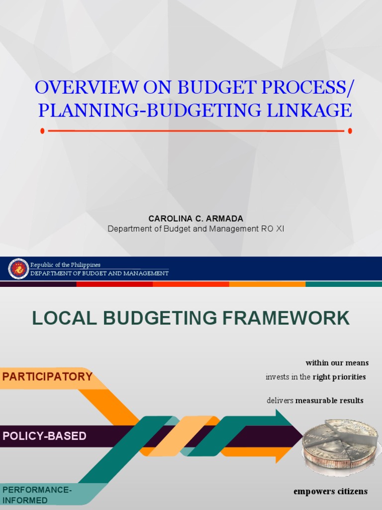 Planning-Budgeting Linkage-Carol For Comval | PDF | Budget | Climate Change