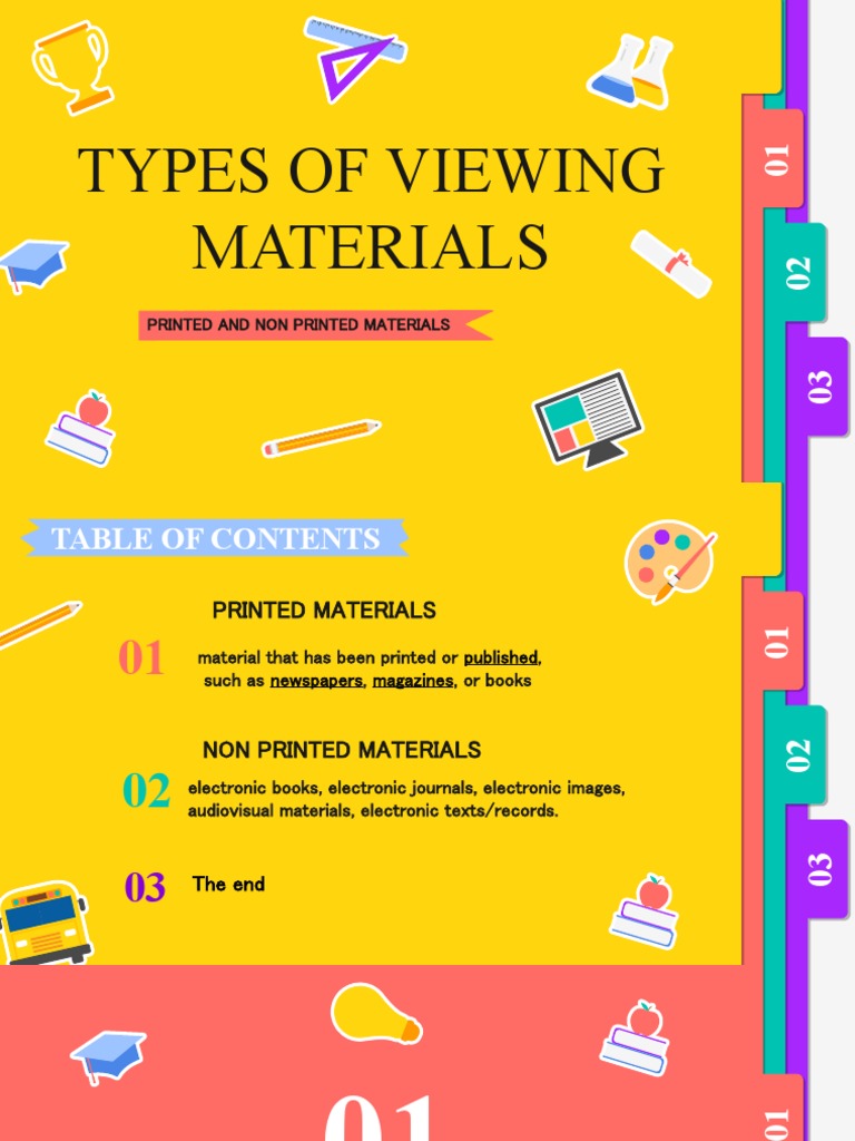 Types of Viewing Materials | PDF