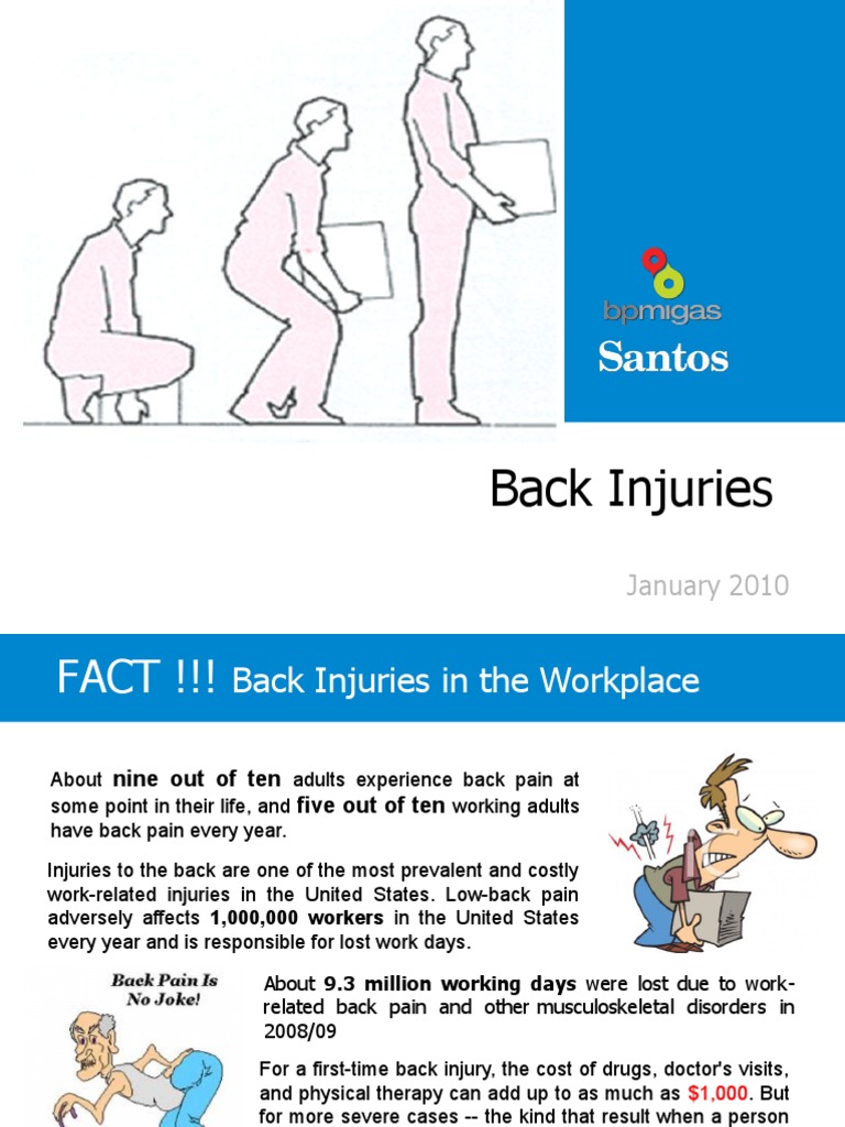Workplace Back Injury Prevention Guide | PDF | Back Pain | Clinical ...