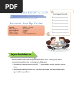 Modul Ajar Sistem Persamaan Dan Pertidaksamaan Linier Kelas X | PDF
