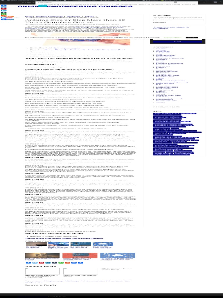 Arduino Step by Step Complete Course - Online Engineering Courses | PDF ...