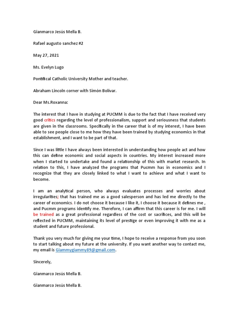 First Draft of My Personal Statement | PDF | Career & Growth