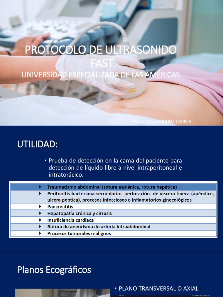 Protocolo Ultrasonido FAST EVC | PDF | Ciencia y matemáticas