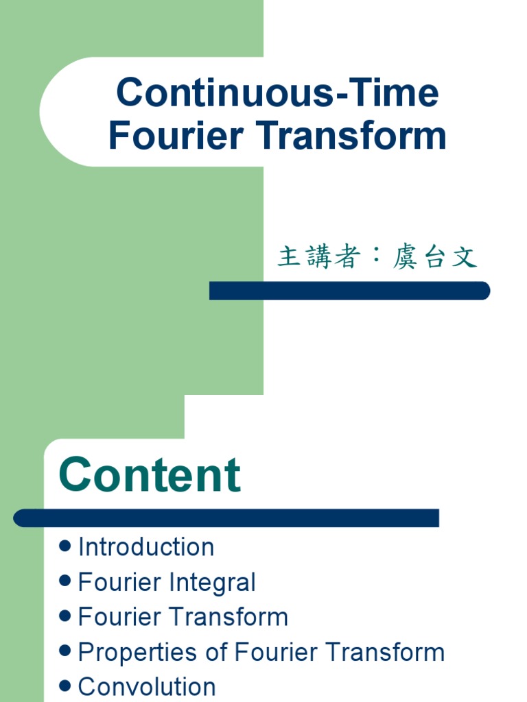 Additional Info (1) - CFT | PDF | Fourier Transform | Spectral Density
