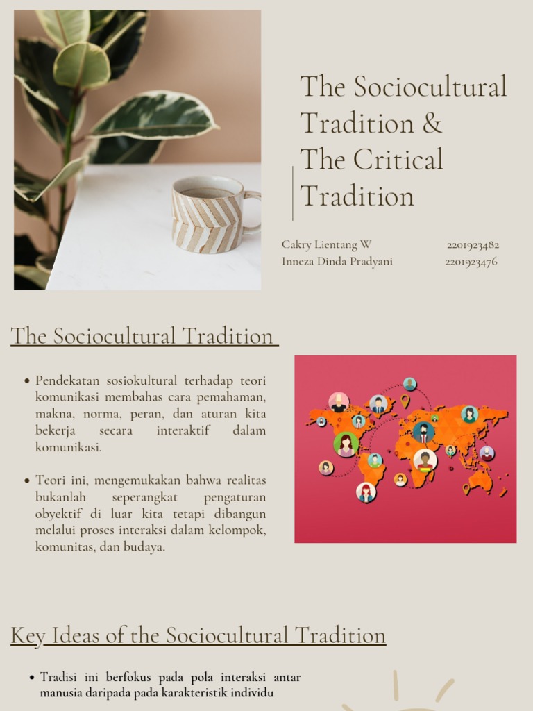 The Sociocultural Tradition and The Critical Tradition | PDF