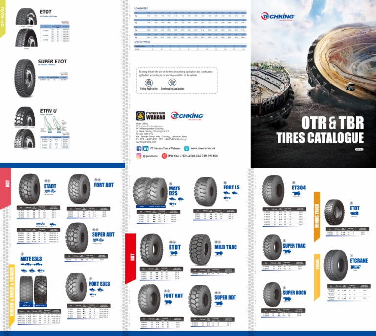 Brosur OTR - TBR Techking Tire - IPW Version | PDF