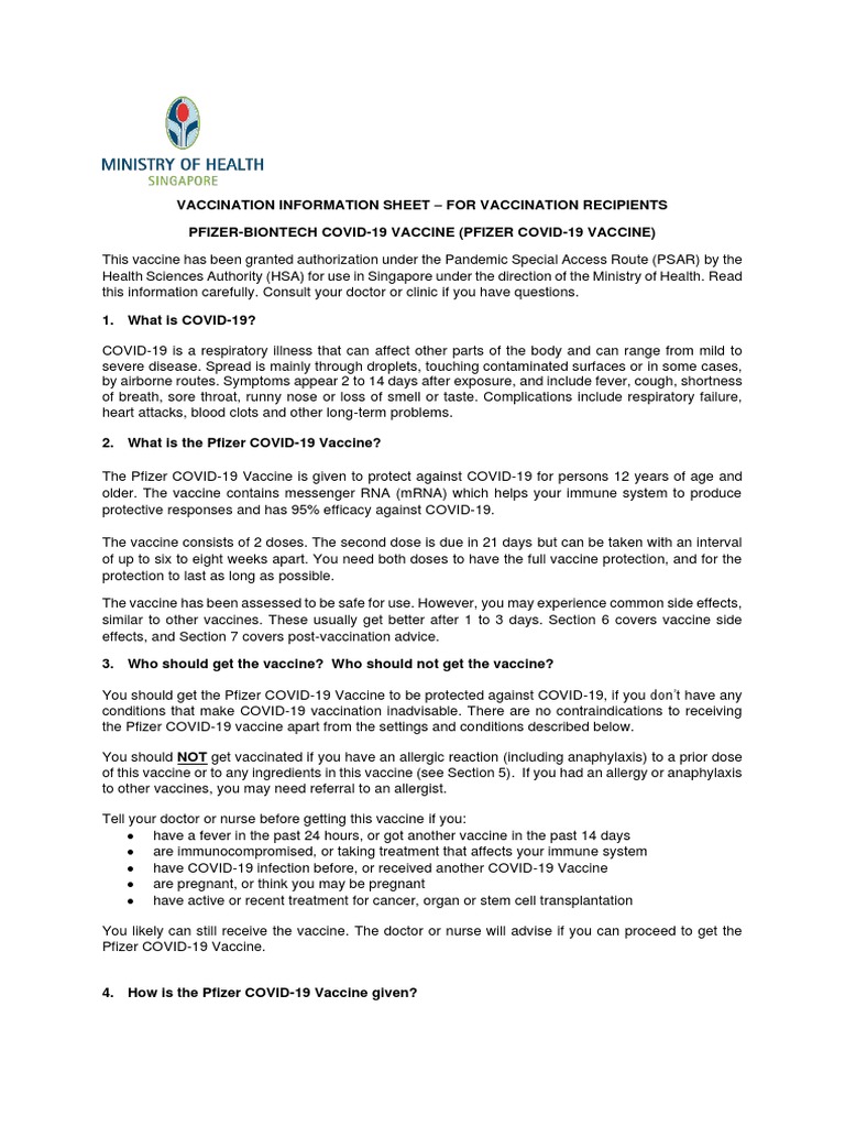 Pfizer Vis Recipients 4 Jun | PDF | Immunology | Epidemiology