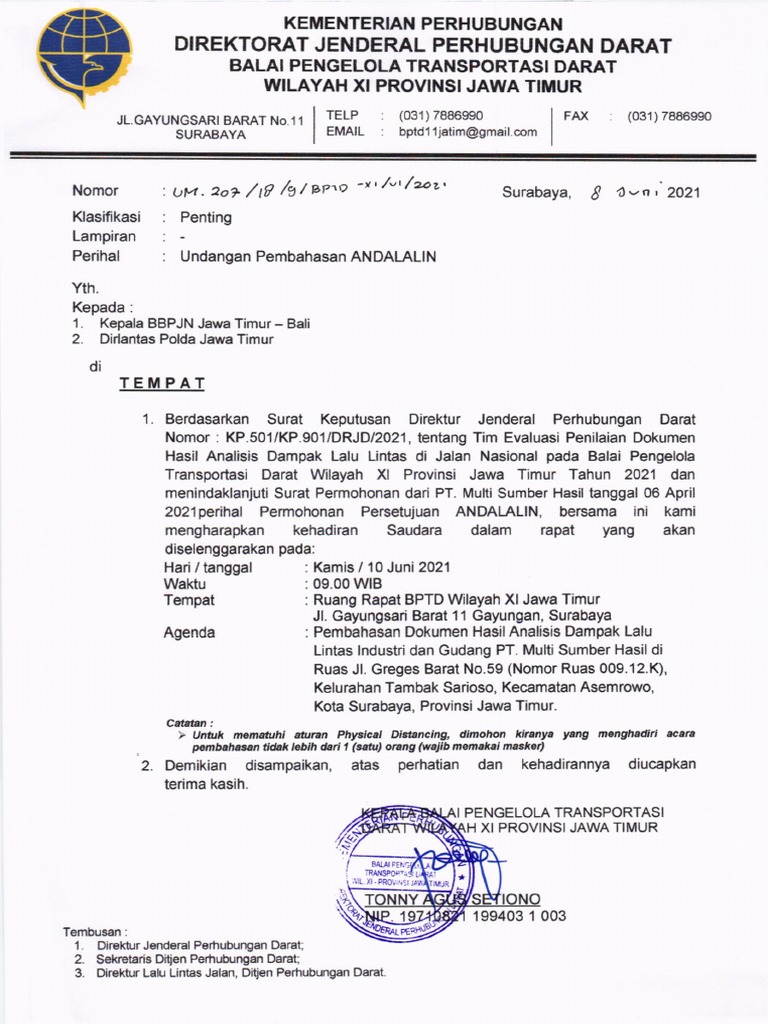 UDG Andalalin 09.00 Tim Evaluasi | PDF