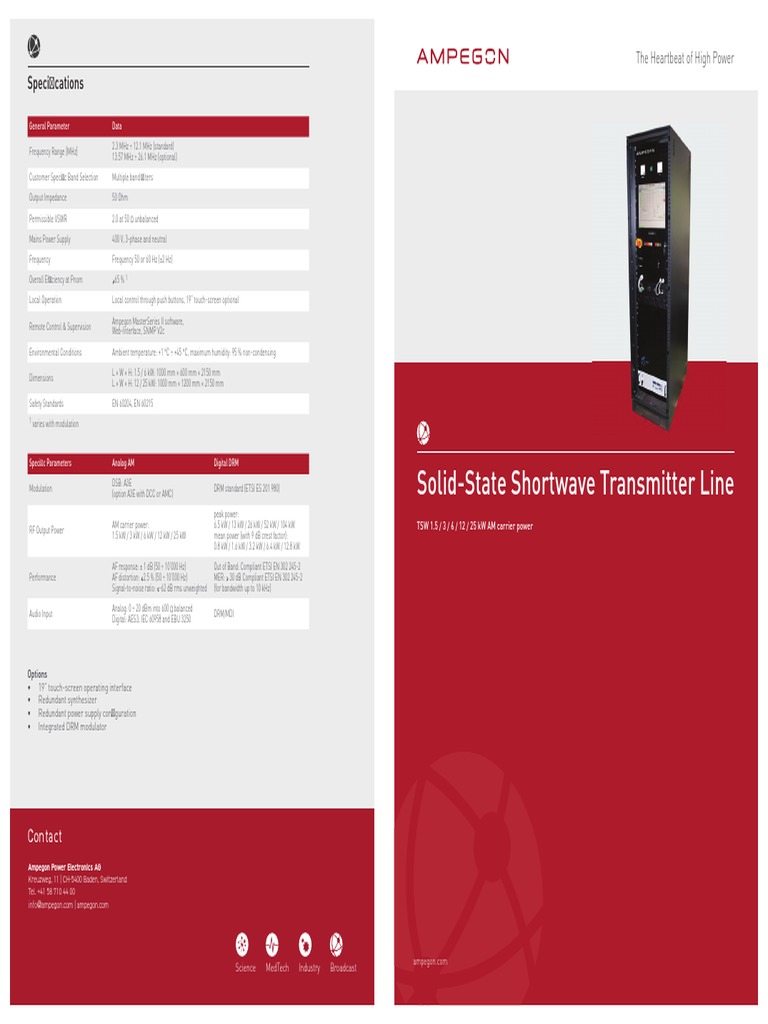 Leaflet Solid-State Shortwave Transmitter-2 | PDF | Transmitter ...