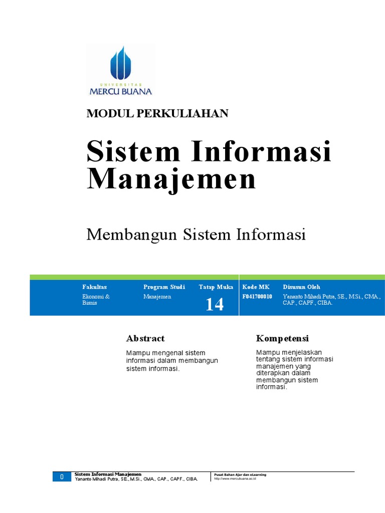 Modul Sistem Informasi Manajemen | PDF | Bisnis