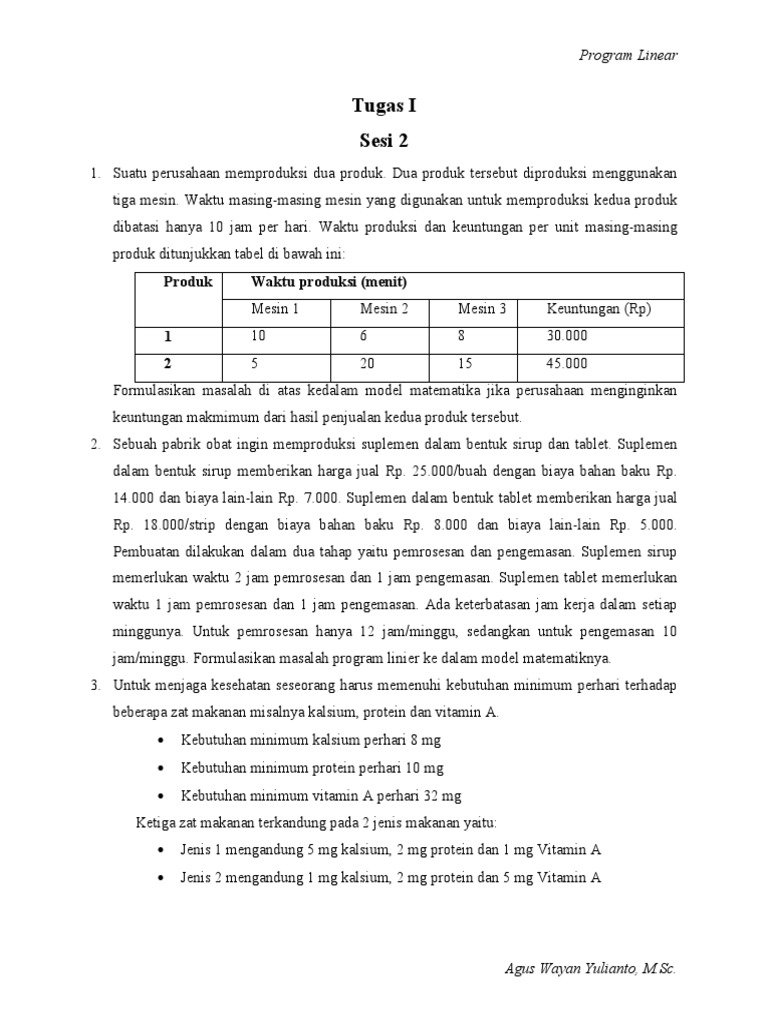 Tugas I - Prolin | PDF | Teknologi & Rekayasa