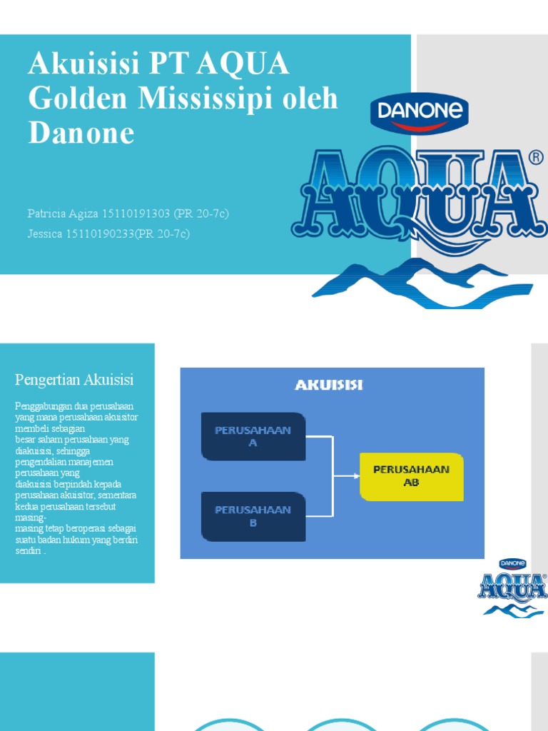 Akuisisi PT AQUA Golden Mississipi Oleh Danone | PDF