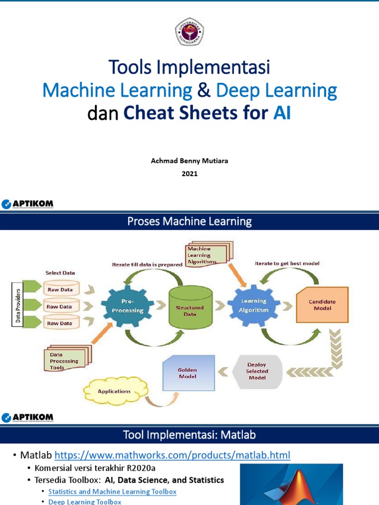 2021 Tools ML DL Dan Cheat Sheets For AI | PDF | Software | Computer ...