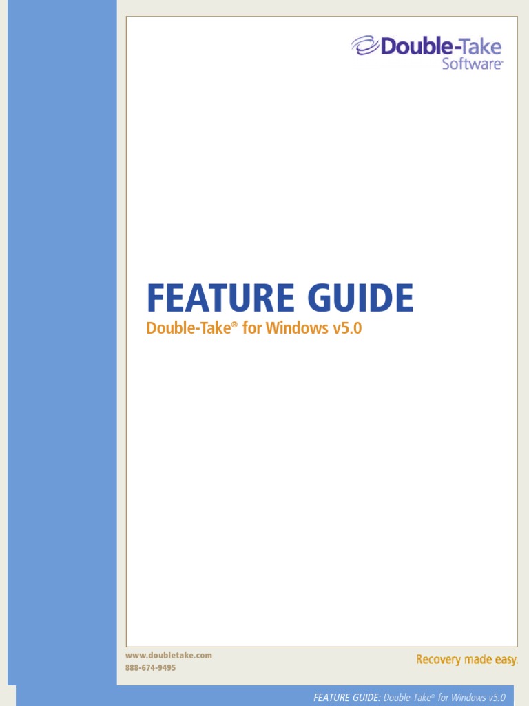 Feature Guide: Double-Take For Windows v5.0 | PDF | Replication ...