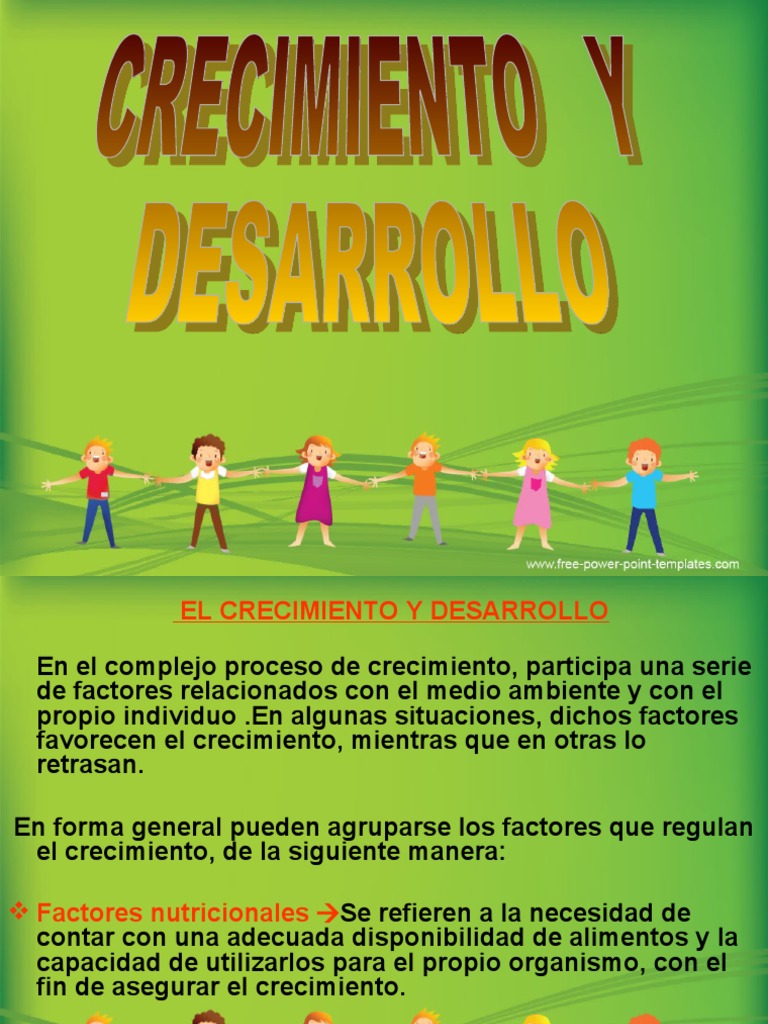 Crecimiento y Desarrollo | PDF