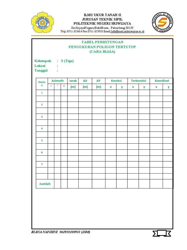 Tabel Poligon | PDF