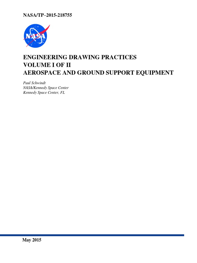 NASA Eng Drawing Practices Vol1 Aerospace N Ground Support Equipment ...
