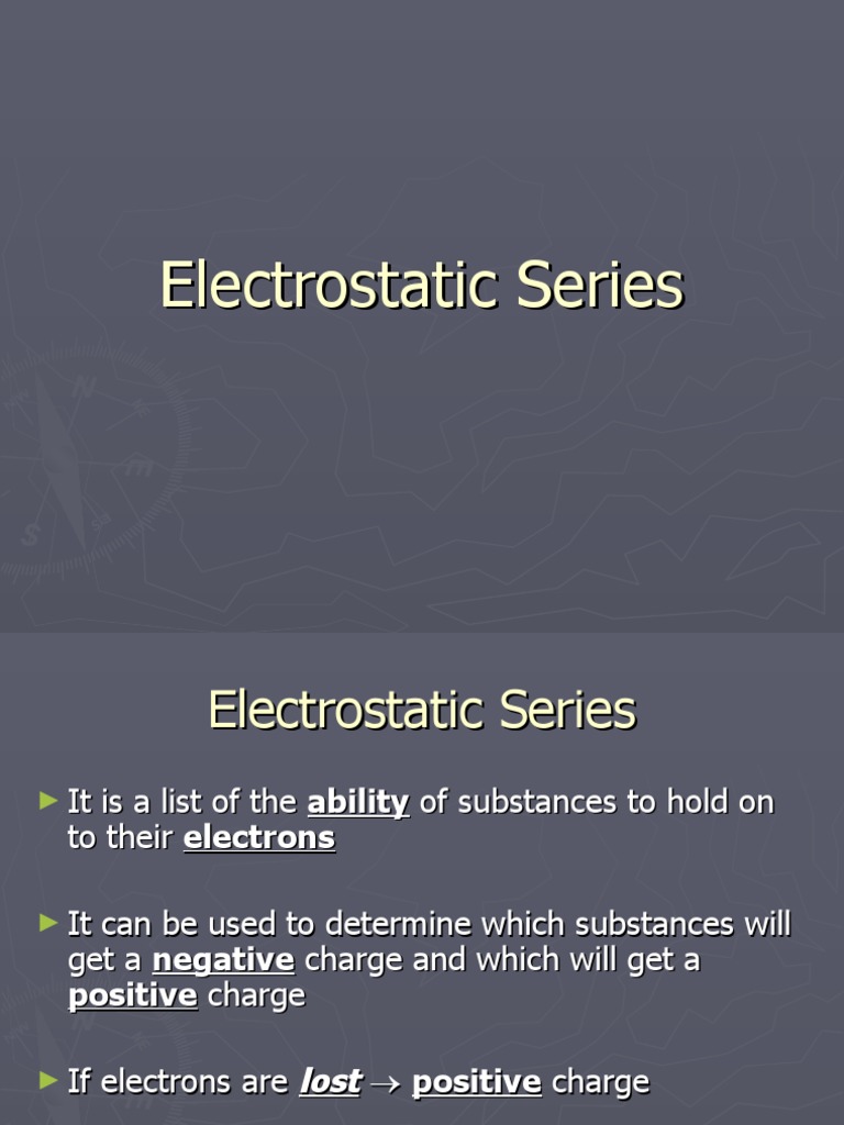 4.2 (PPT) Electrostatic Series | PDF