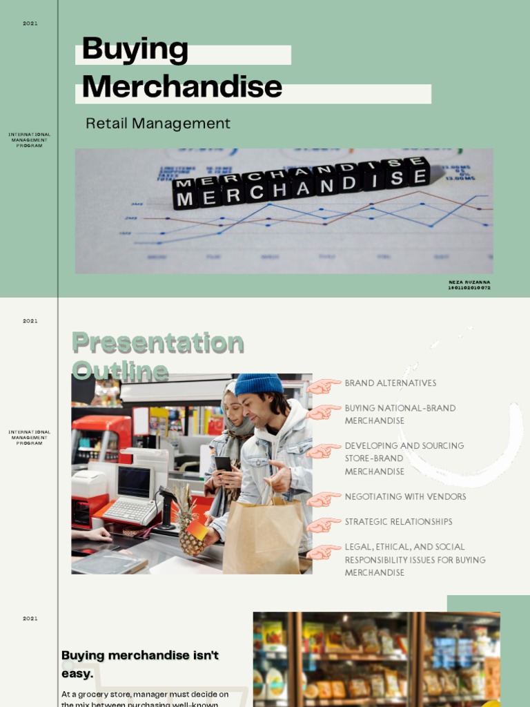Buying Merchandise | PDF | Merchandising | Retail